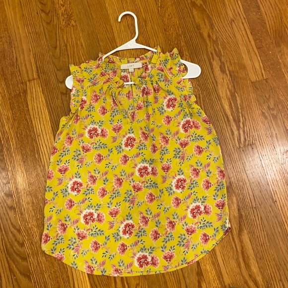 LOFT | Tops | Loft Floral Shell | Poshmark